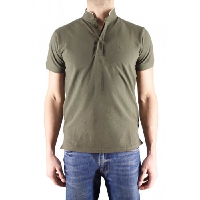 Bill Tornade Polo col mao manches courtes Classic Kaki Homme ...
