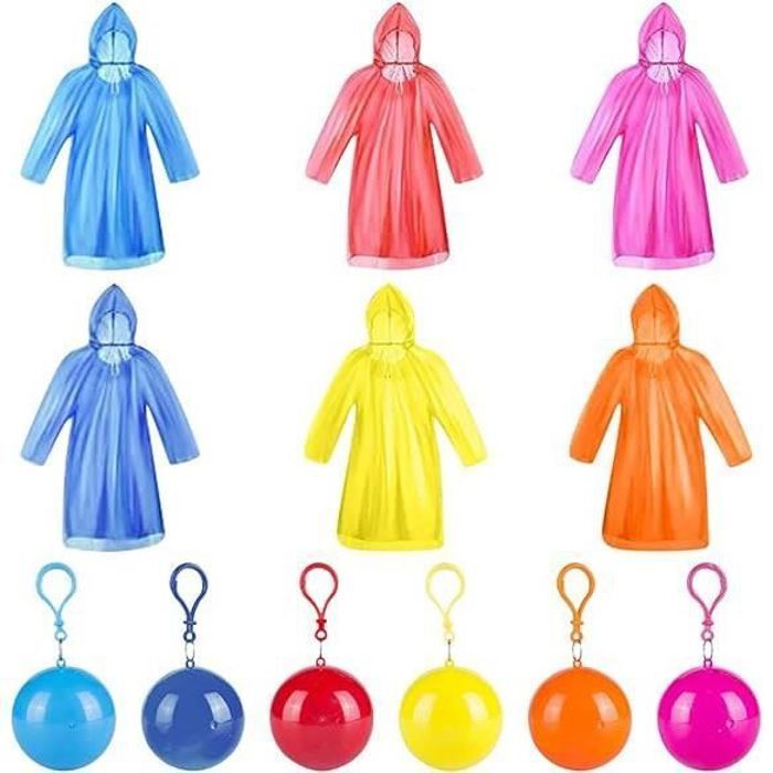 Poncho Pluie Jetable - Non spécifié - 6pcs - Léger - Imperméable ...