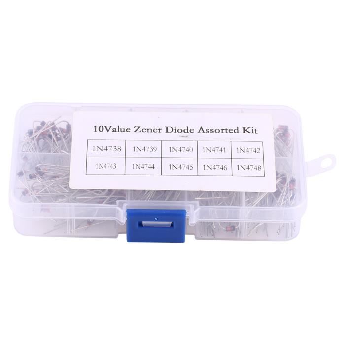 Mxzzand diode Zener Kit électronique d'assortiment de diodes Zener ...