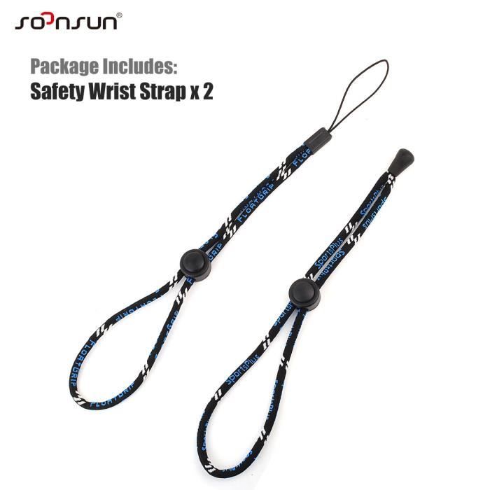 SOONSUN-Corde de dragonne de sécurité réglable,ULde lanière de main ...