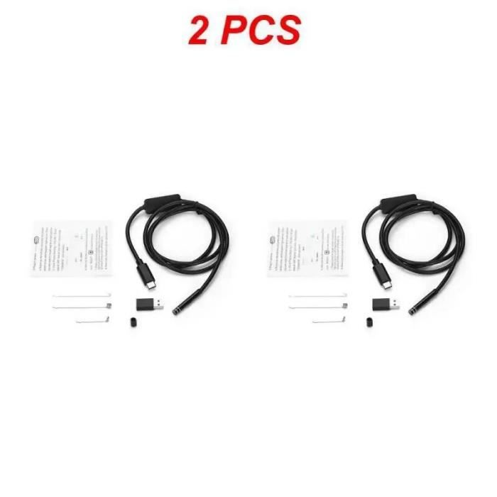 Caméra endoscopique USB étanche,endoscope 3 en 1,3.9mm,1 pièce,2 pièces ...