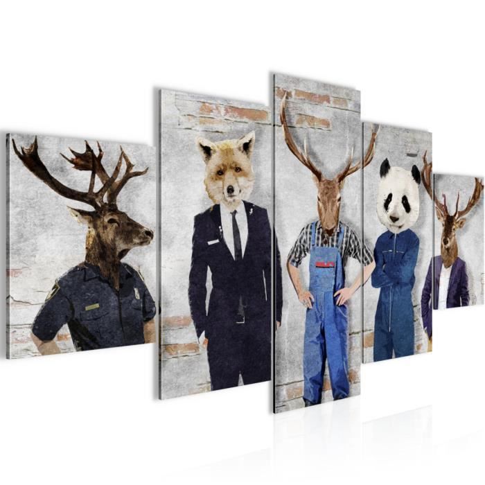 Runa art Tableau Décoration Murale Animaux Travail 200x100 cm - 5 ...