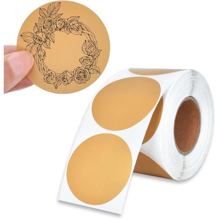 600 pièces 50mm autocollants ronds, gommettes étiquettes Autocollantes ...