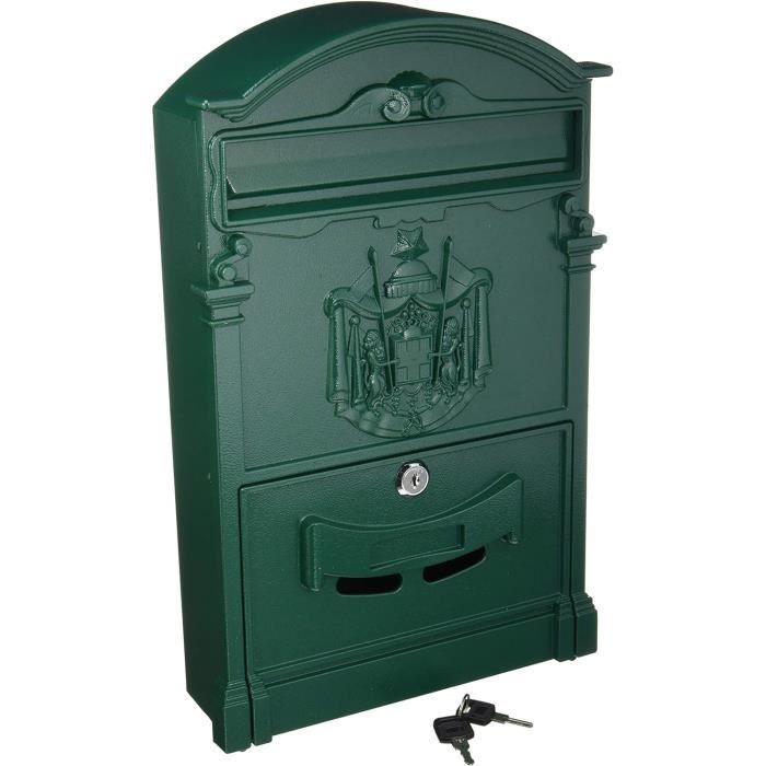 Blinky 27290-30 Residencia Boite aux lettres Vert 26 x 9 x 41 cm112 - Cdiscount Bricolage