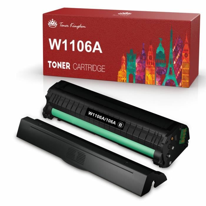 TONER KINGDOM Toner Compatible pour W1106A 106A pour HP Laser 107a 107w ...