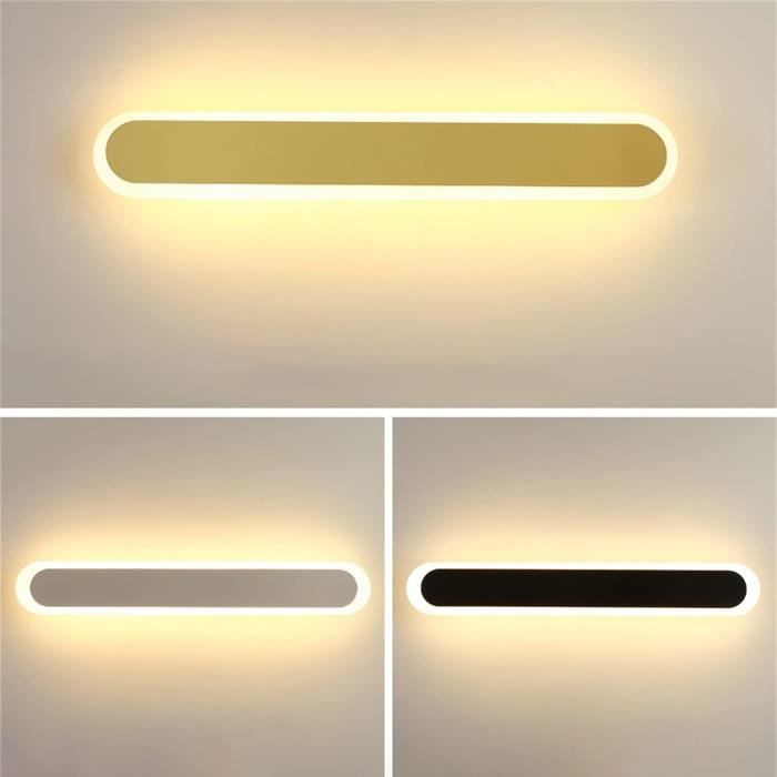 Longue Barre Salon Applique Murale Interieur Led Dimmable Lampe Murale ...