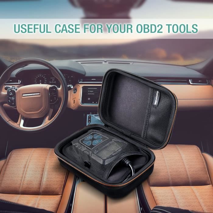 Boîtier de lecteur OBD2 - Boîte de rangement rigide pour scanner OBDII ...