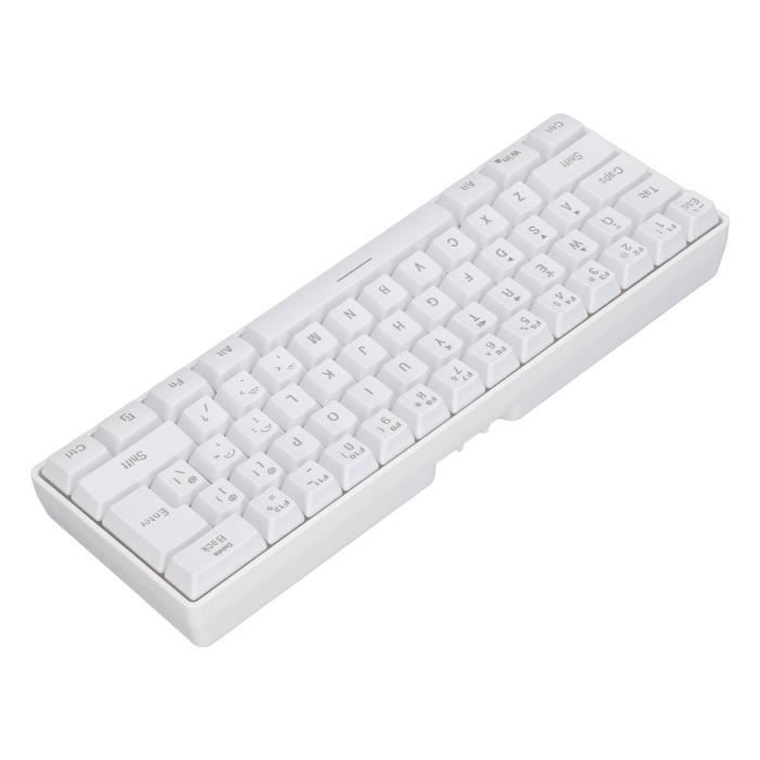 Clavier - MINIFINKER - Modèle 3 en 1 - Silencieux - Rétroéclairé RVB ...