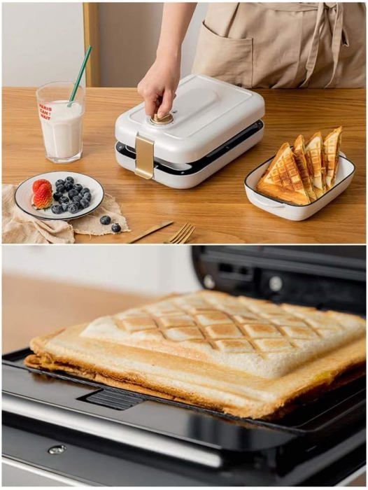 Smzj Appareil Croque-Monsieur Gaufrier Grille-Pains Gteau Machine ...