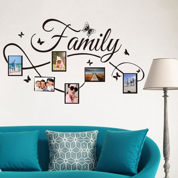 Papier peint Family Photo Frame Wall Sticker Mural Artist Home DecorationQZ 3522 Cdiscount Bricolage