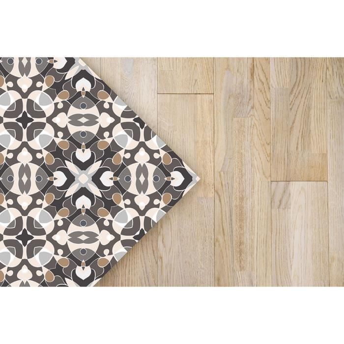 Tapis Vinyle Panorama Style Hydraulique Oriental Gris 60x200 cm - Tapis ...