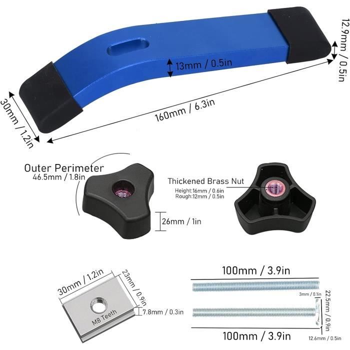 Ensemble De Platines De Serrage Sur Rail En T, Ensemble De Serrage De ...