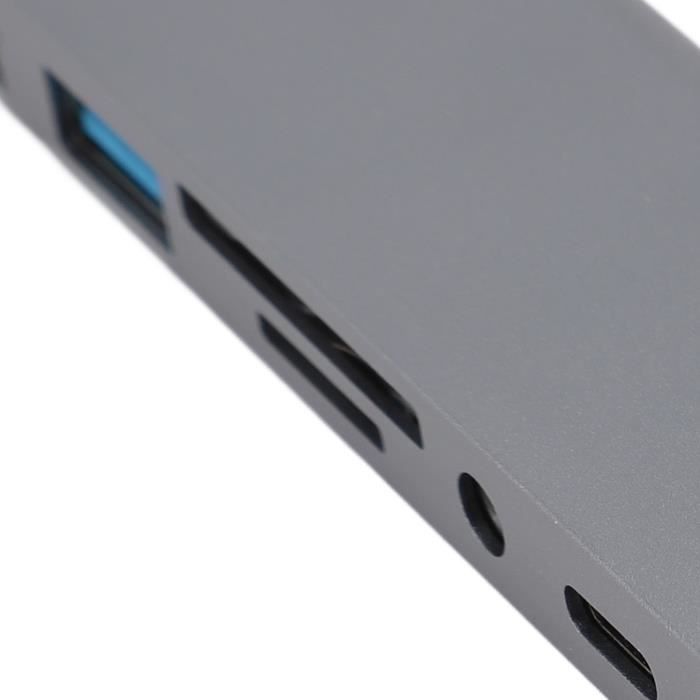 HURRISE Hub USB C 8 en 1 Lecteur de Carte Multifonctionnel Station d ...