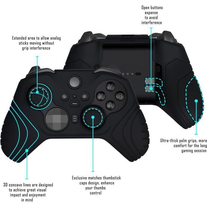 Housse De Protection Pour Xbox Elite Série 2 Manette,Coque En Silicone ...