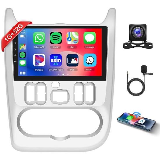 32G Android Autoradio Pour Renault Logan 1 Sandero 2009-2015 Largus Dacia Duster Avec Apple ...