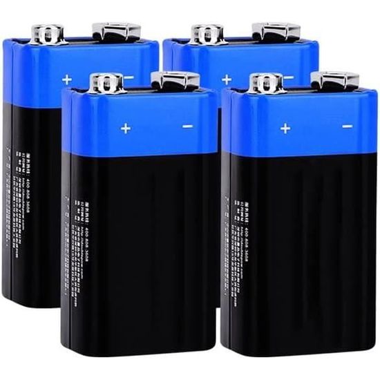 Pile 9V Cube Pile 6F22 Carré Laminée Télécommande Microphone Multimètre ...