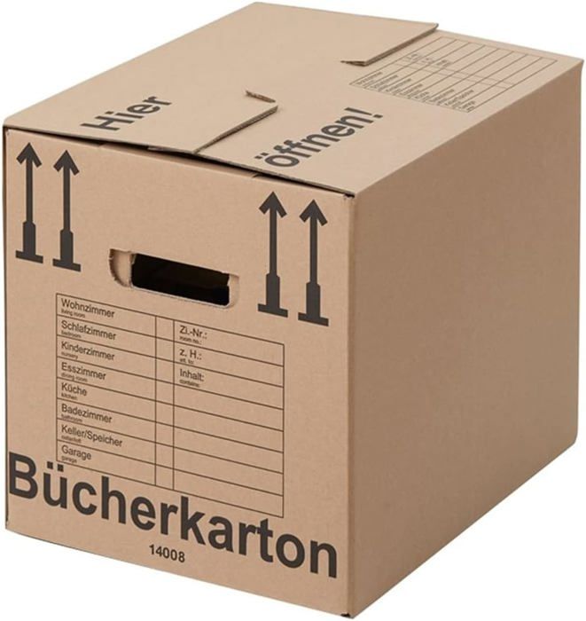 BB-Verpackungen 15 x Carton à livres Compact 400 x 330 x 340 mm (stable ...