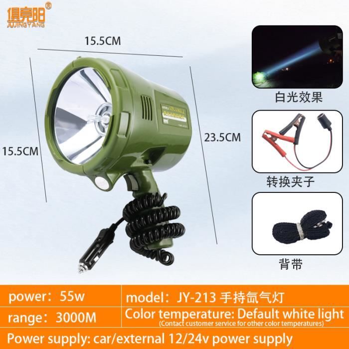 55W-4300K jaune blanc-Projecteur Au Xénon Haute Puissance 220w, Lumière ...