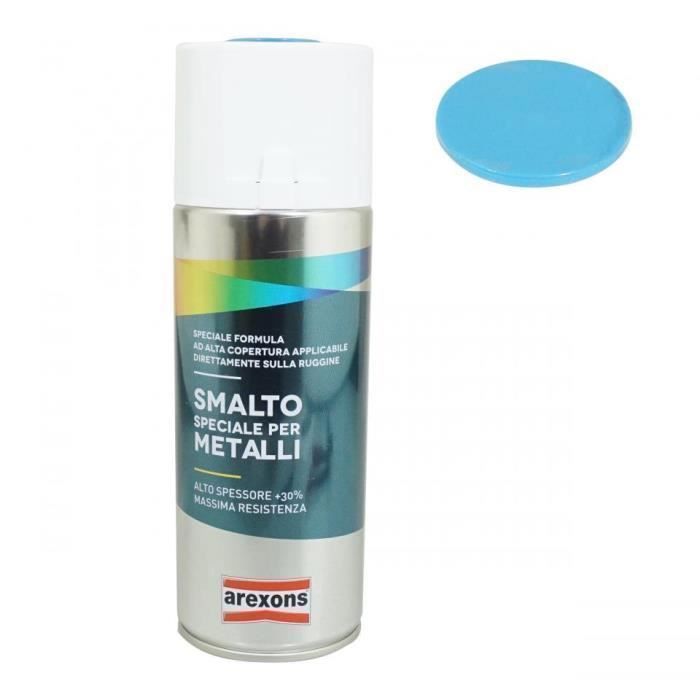Bombe de peinture bleu RAL 5012 Arexon 3206 spécial métal 400ml pour ...