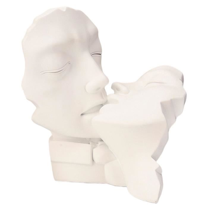 Sculpté Résine Sculpture Amoureux Figurines Statue Abstraite Collection Armoire De Bureau ...