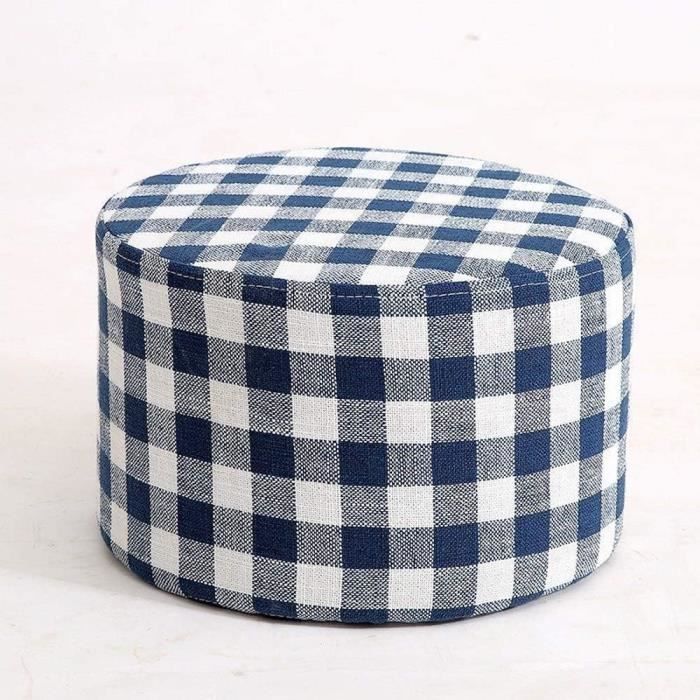 Tabouret Rond En Bois Massif Tabouret De Pied Souple Repos Ottoman ...