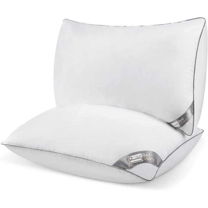 Lot de 2 oreillers de qualité hôtelière pour Dormir, oreillers ...
