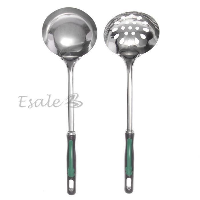 LOUCHE Set Cuisine Louche Soupe Ecumoire Passoire en Acie - Cdiscount ...