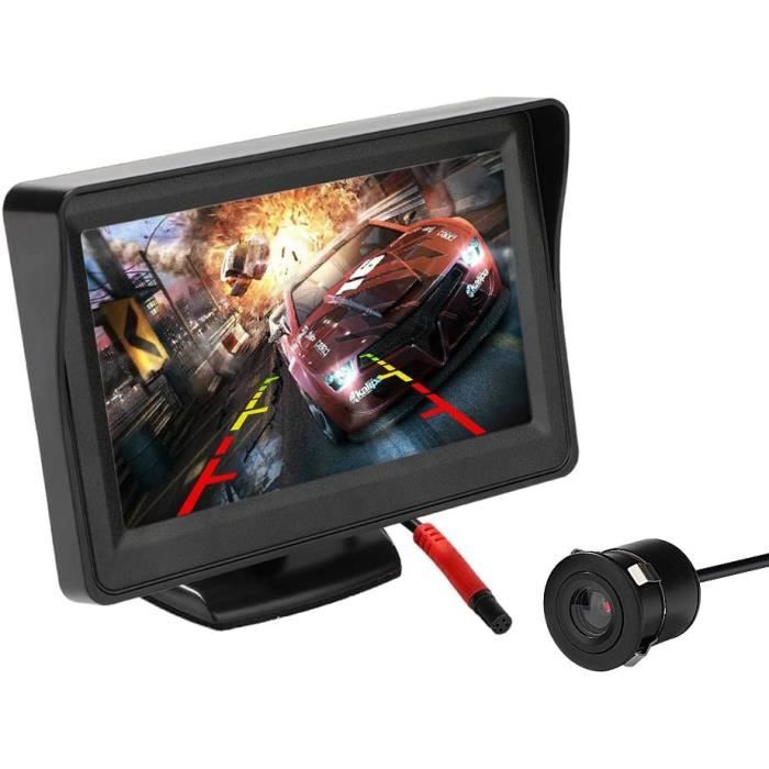 Kit caméra de recul et Voiture , Moniteur LCD 4,3 Pouces Vue arrière ...