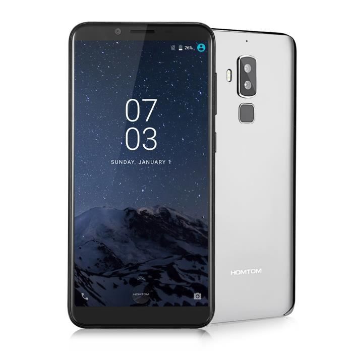 Smartphone HOMTOM S8 4G 5,7 pouces MTK6750T Scanner intelligent de doigt de geste 4 Go RAM 64 Go ...