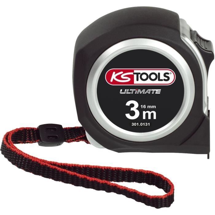 Mètre à ruban KS TOOLS Ultimate - Bi-matière - 3m x 16mm - 301.0131 - Cdiscount Bricolage