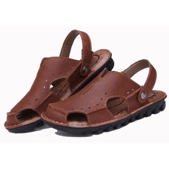 SANDALE - NU-PIEDS Stars® Homme Sandales de Casual Sport Plage en Cuir ...