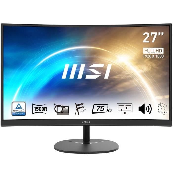 Écran PC LED - MSI - MP271CA - 27 pouces - Incurvé - Full HD 1080p ...