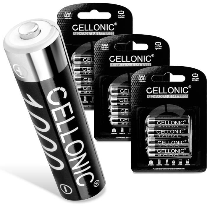 ® Piles Rechargeables Aaa 1000Mah Préchargées, Durables, Longue Durée ...