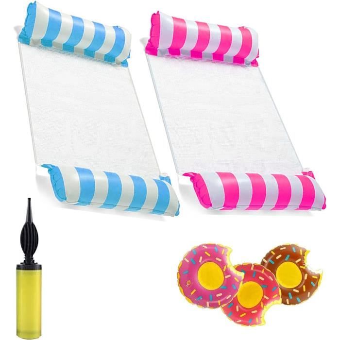 Flottant Hamac Gonflable, Hamac Gonflable Piscine, 4 -en-1 Flottantes ...