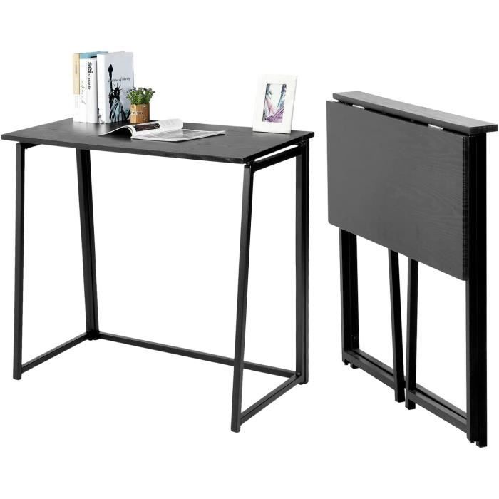 Bureau Pliant pour Petits Espaces Table d'Ordinateur Pliante pour ...