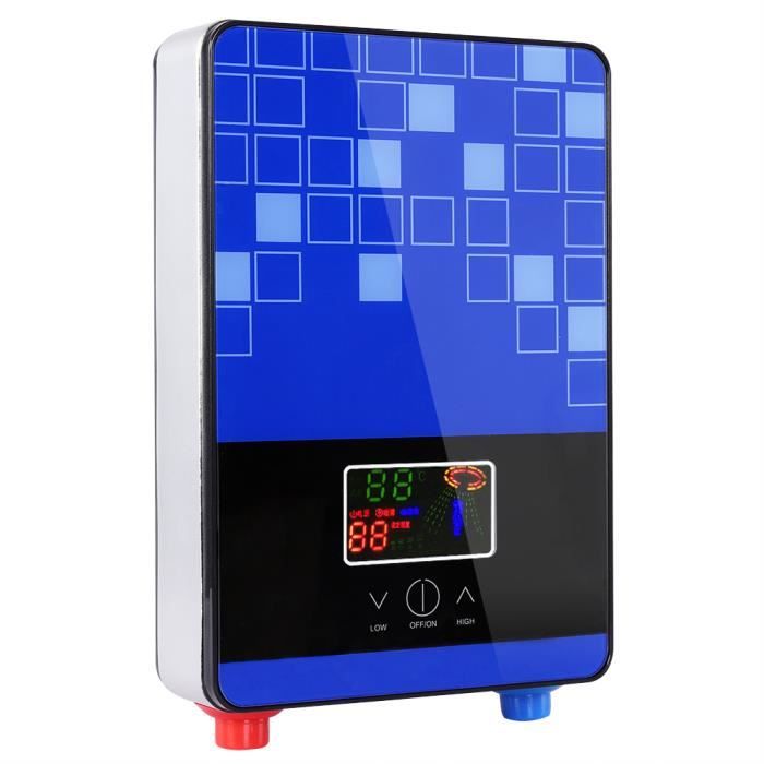 Chauffe-eau Instantané, 220V 6500W Mini Chauffe-eau Instantané électrique sans Réservoir avec ...
