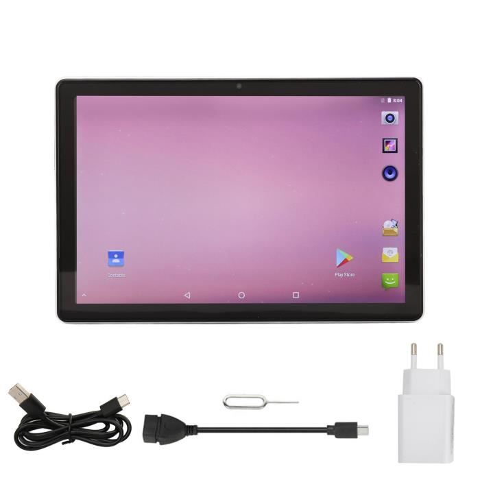 TMISHION Tablette HD Tablette de Lecture, EU Plug 100‑240V 4G LTE ...