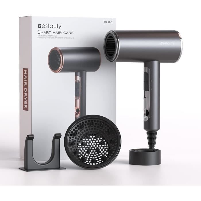 Sèche-Cheveux Ionique 2000W, Pour Un Séchage Rapide Des Cheveux, Seche ...