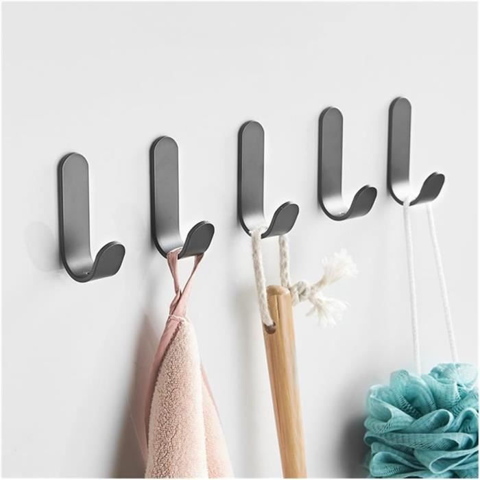 Crochet Adhesif Mural 10Pièces Crochet Mural, Crochets Adhesifs Muraux ...