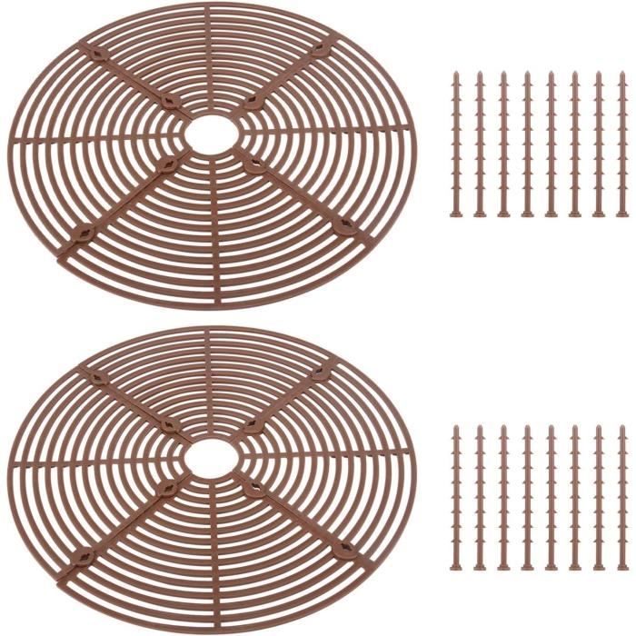 Lot De 2 Grilles De Pot De Fleurs, Grille En Plastique, Pour Pot De ...