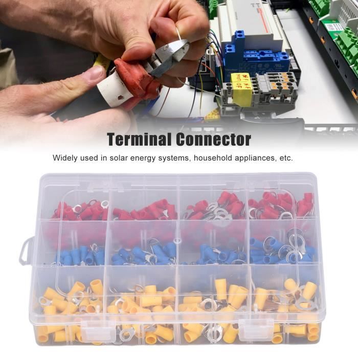 Borne de fil 360 Pièces Fil Terminal Sertissage isolé Fil Connecteurs ...