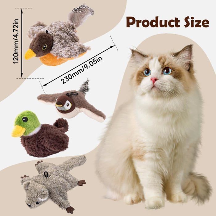 Générique Jouet Interactif pour Chat 2026,Peluche Rechargeable ...