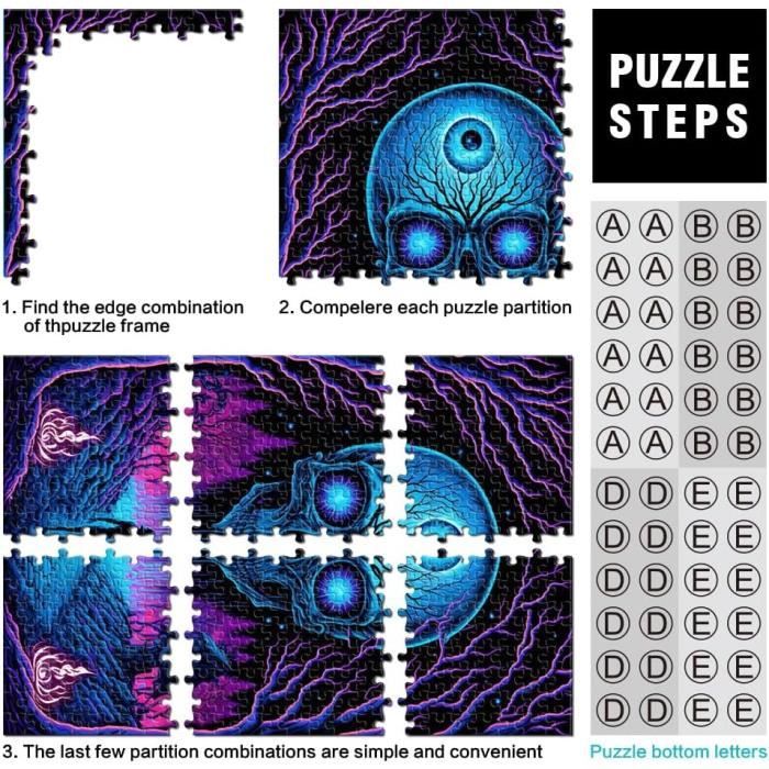 Puzzle - Black Light Inception - 1000 pièces - 26x38cm - Cdiscount Jeux ...