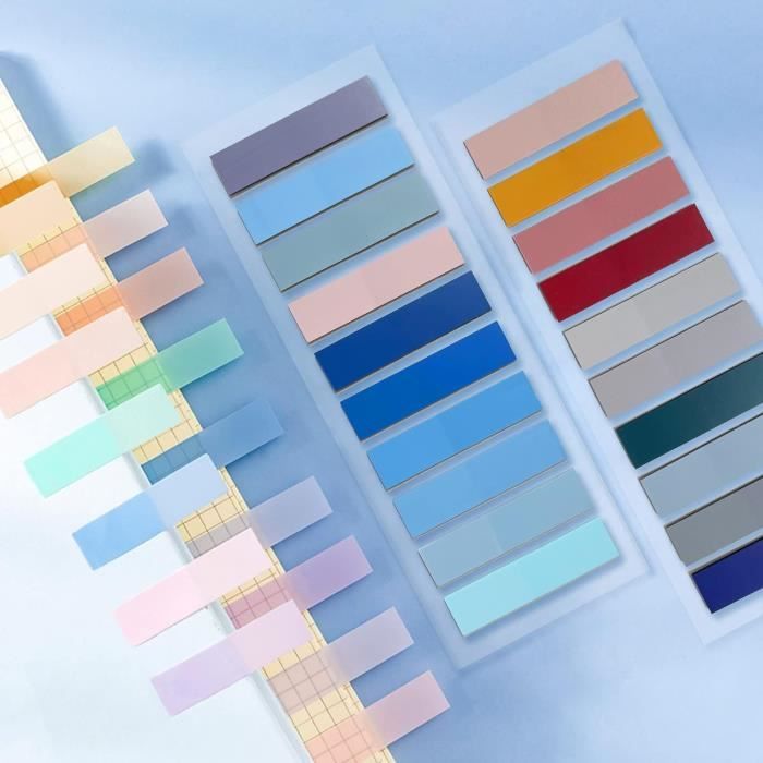 2400Pcs Marque Page Adhesif Marque Page Transparent Livre Onglets D ...