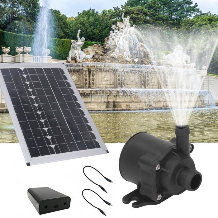 Pompe À Eau Solaire Puissante 20W Panneau Solaire Pour Fontaine De Jardin - Cdiscount Auto