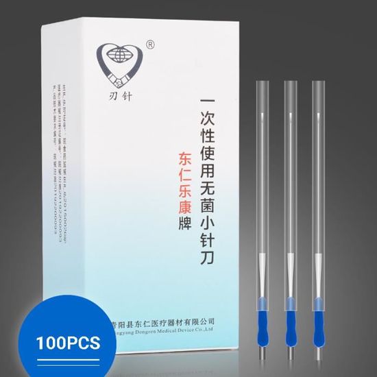 0,40 x 40 mm-100Pcs-Box Aluminum Handle Micro Knife Needle Medical ...