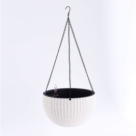 Pot De Fleur Suspendu Auto-Arrosant Jardinière En Plastique Créative ...