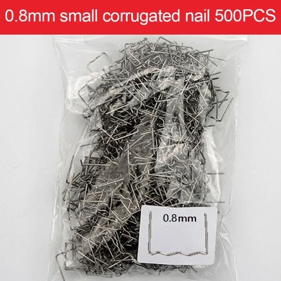 0 8mm plat - Agrafes à chaud pour plastique, 500 pièces, soudeur ...
