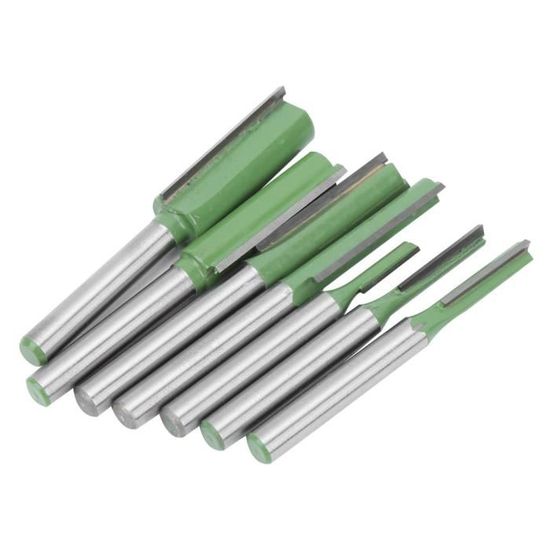 7 pièces fraise à bois fraise machines de découpe acier au tungstène ...
