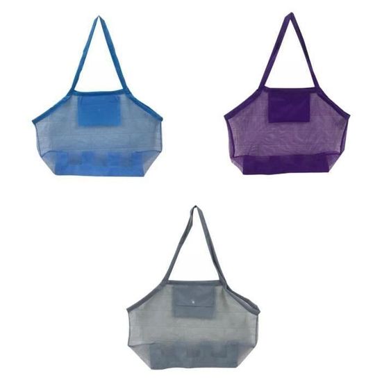 3x Extra Large Mesh Beach Bag Summer Pool Tote Toy Bag Organisateur ...